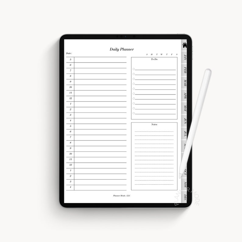 Digital Goodnotes Planner, Undated Digital Planner, Monthly Digital ...