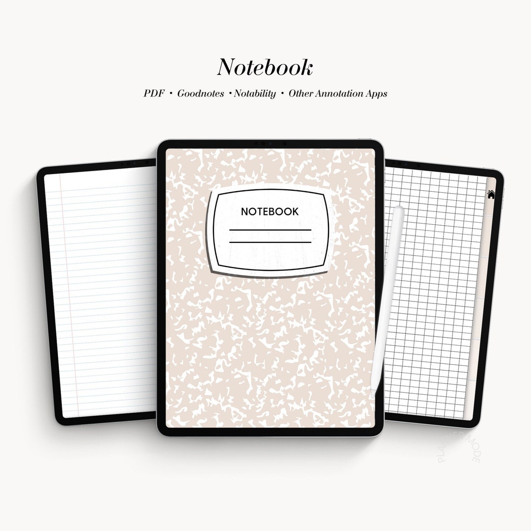 Digital Notebook Template, Digital Notebook Goodnotes, Digital Planning ...