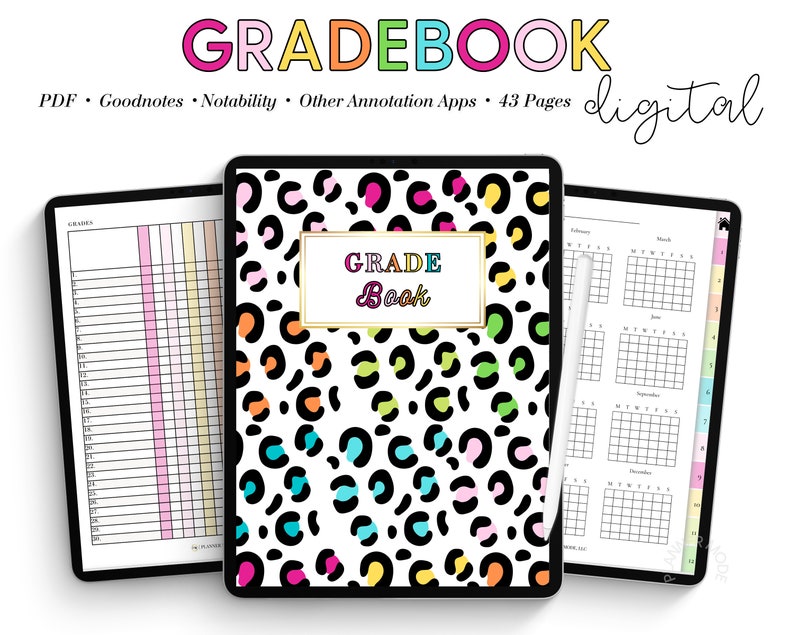Digital Gradebook, Teacher Grading System, Grade Tracker, Teacher ...