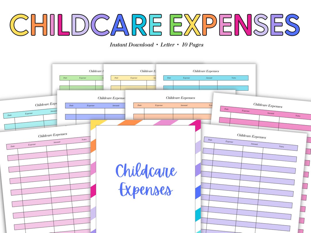 Daycare Payment Log Printable | Childcare Payment Tracker for ...