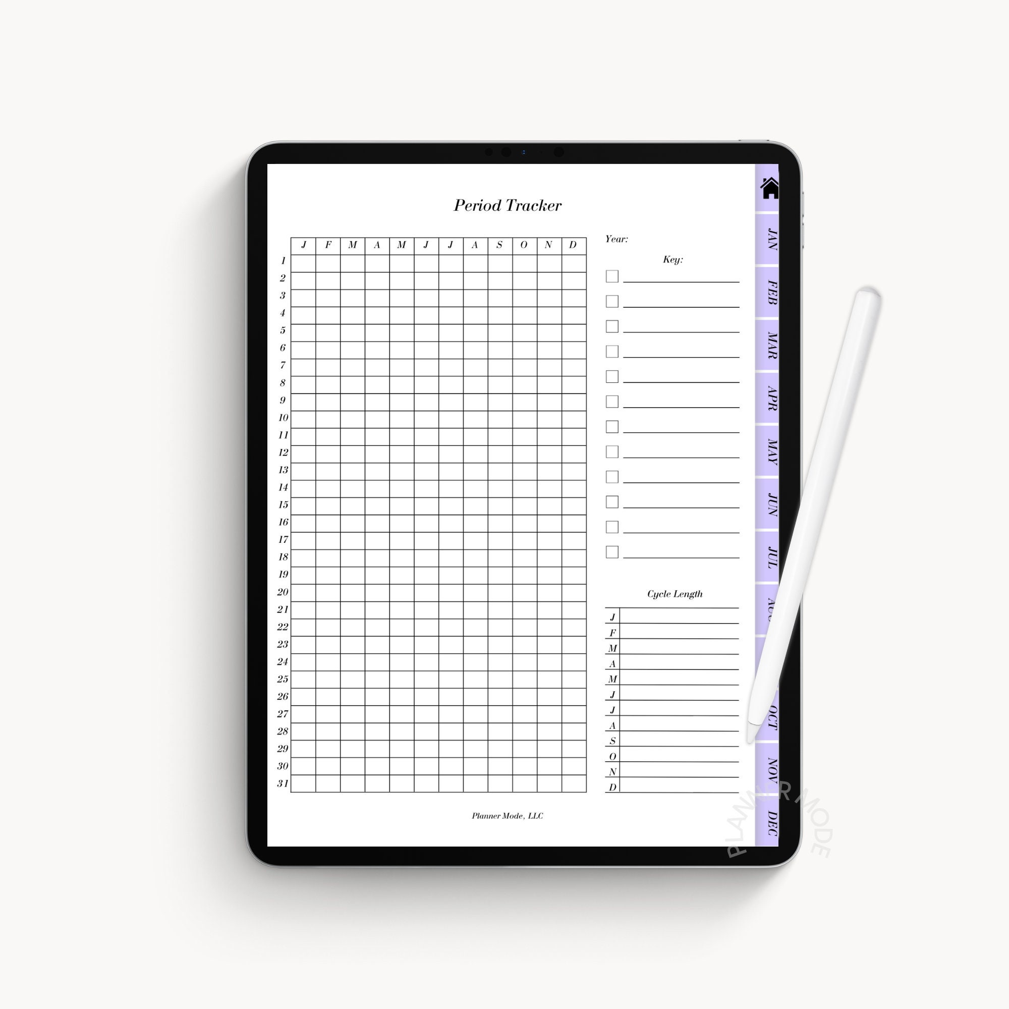 Goodnotes Planner, Undated Digital Planner, Monthly Digital Planner ...