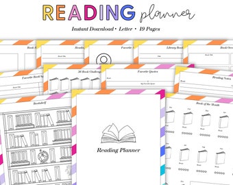 Digital Reading Journal, Reading Planner, Book Tracker, Reading Log ...