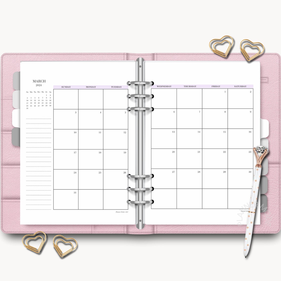 2024 Planner Bundle, 2024 Planner Printable, Monthly 2024 Planner ...