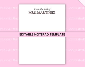 Letter Head From the Desk of Template - Etsy