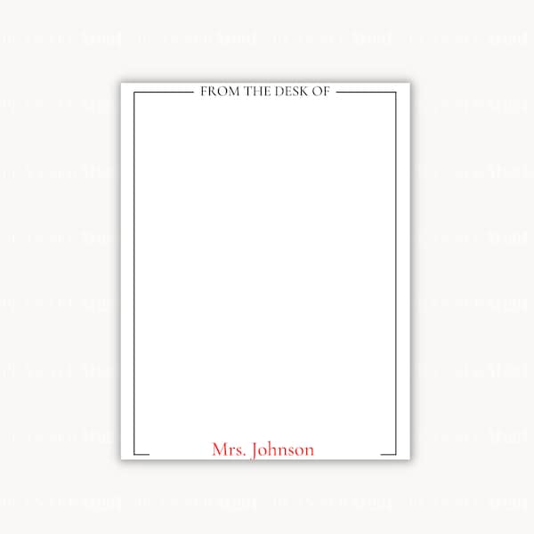 From the Desk of Stationary - Etsy