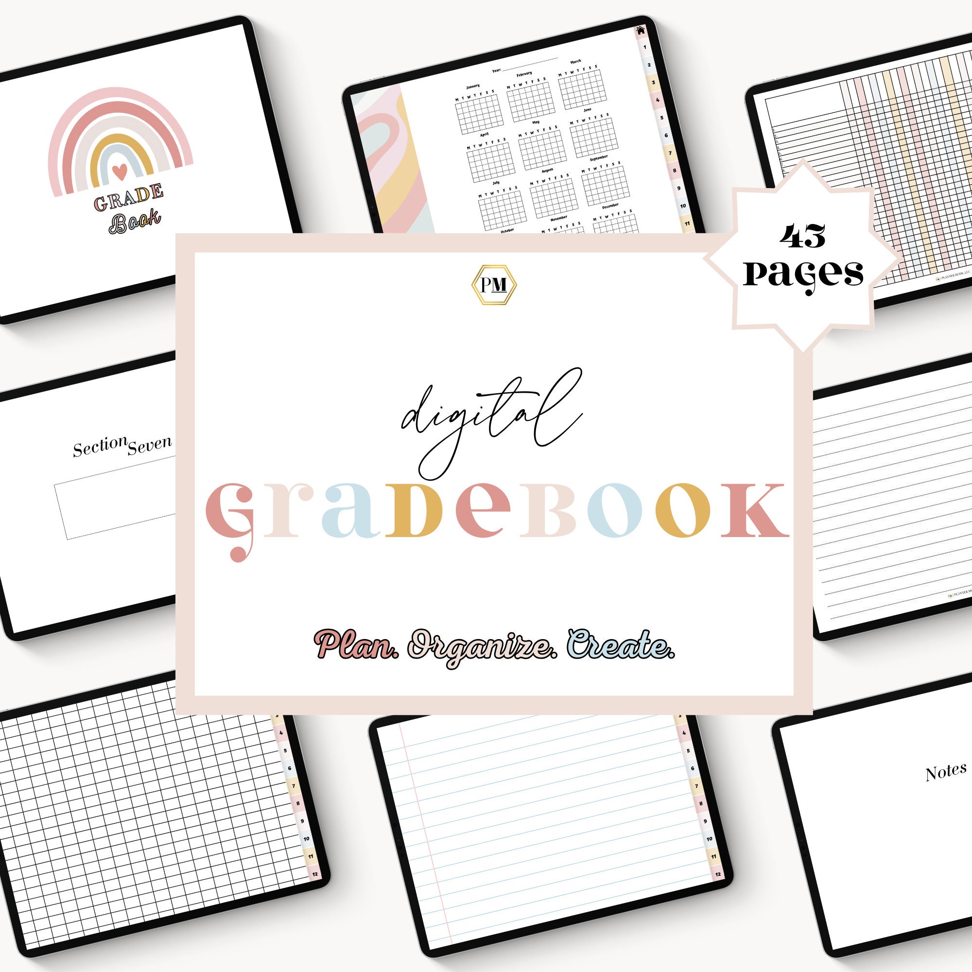 Digital Gradebook, Teacher Grading System, Grade Tracker, Teacher ...