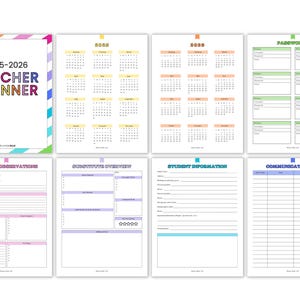 2025-2026 Teacher Planner: Digital Gradebook (digital Download) - Etsy