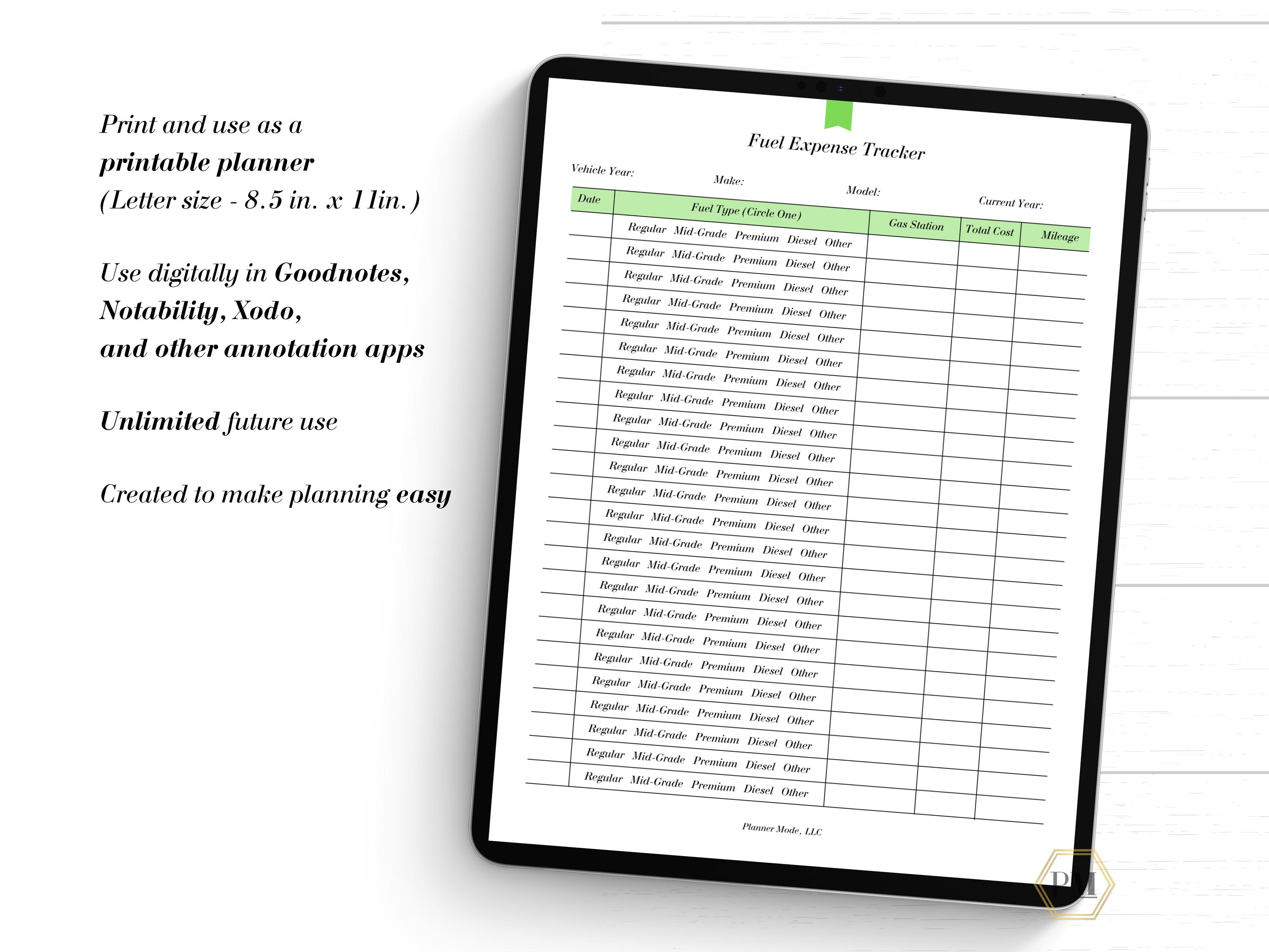 Car Maintenance Tracker, Vehicle Maintenance Log, Auto Service Record ...