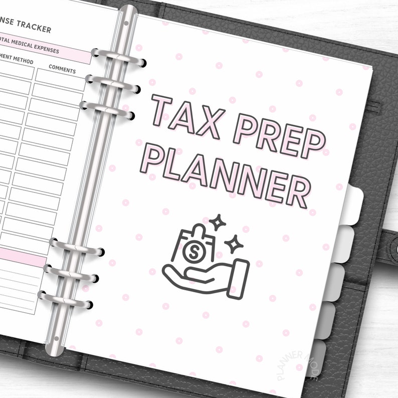 Printable Tax Planner: Tax Season Organizer, Job Search Tracker ...