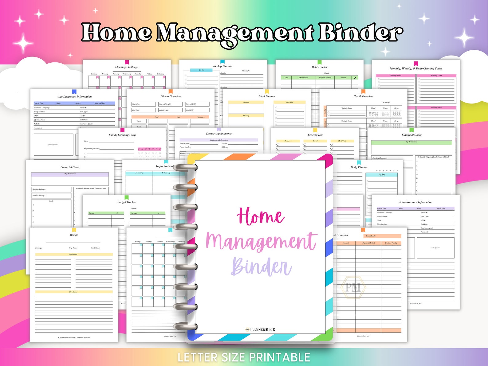 Household Binder, Home Management Binder, Home Binder, Family Household ...