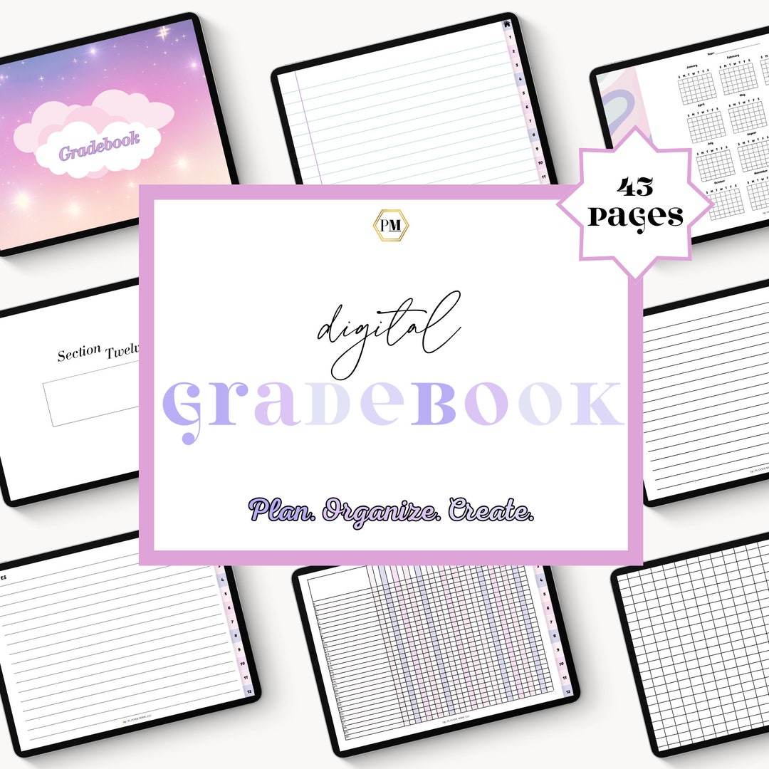 Digital Gradebook, Teacher Gradebook, Grade Tracker, Record Book, Grade ...