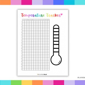 Temperature Tracker, Weather Log, Yearly Temperature Tracker, Fever ...
