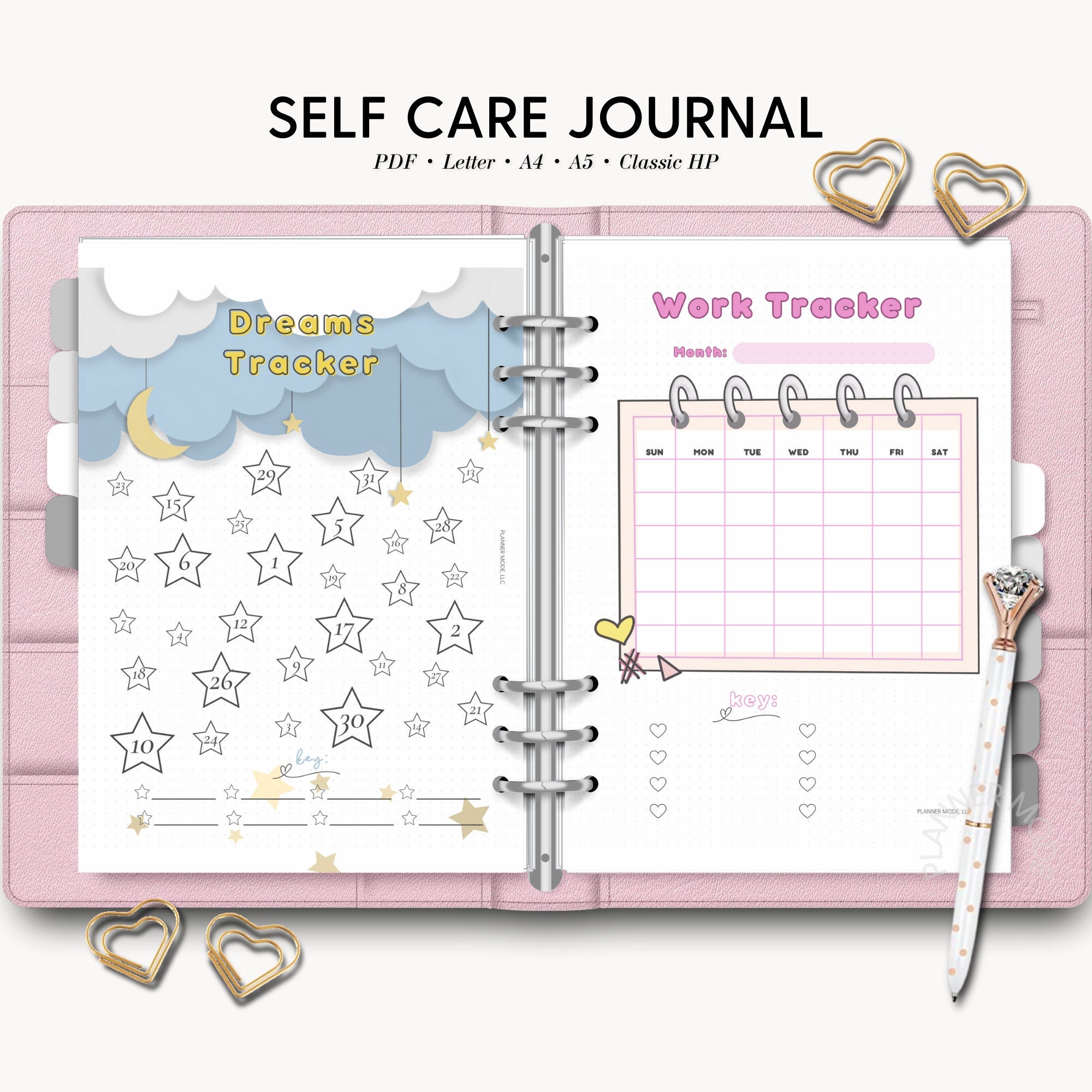 Printable Bujo Spreads, Mental Health Journal, Self Care Journal ...