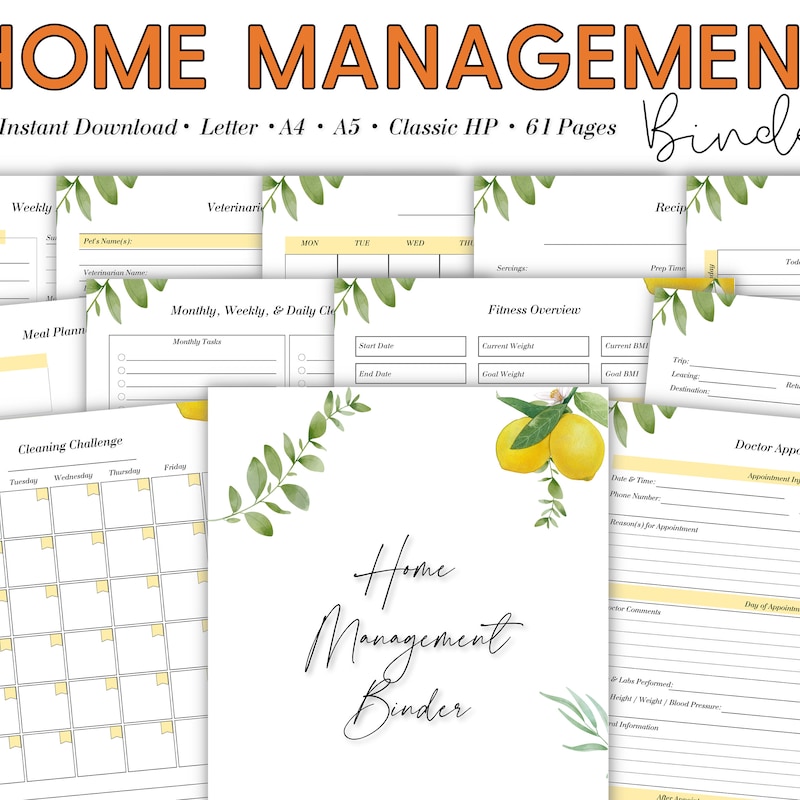 Household Binder - Etsy