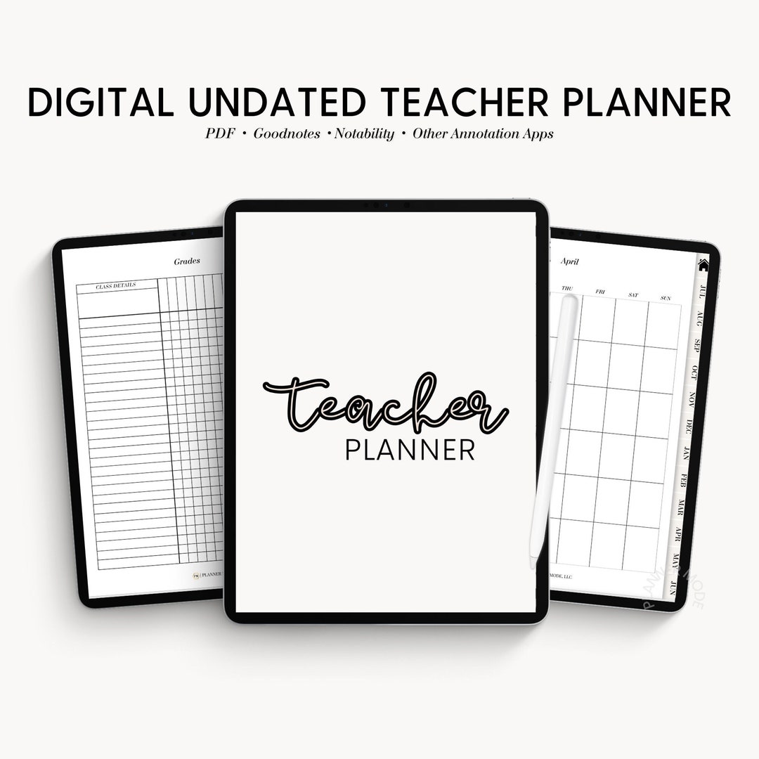 Digital Teacher Planner, Lesson Planner, Digital Gradebook ...