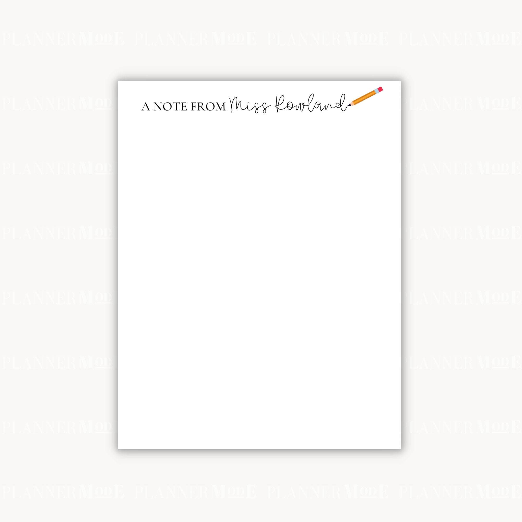 Script From the Desk of Notepad, Teacher Notepad, Teacher Notes ...