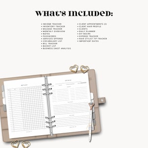 Hair Stylist Planner, Hair Salon Business Owner, Hair Client Tracker ...