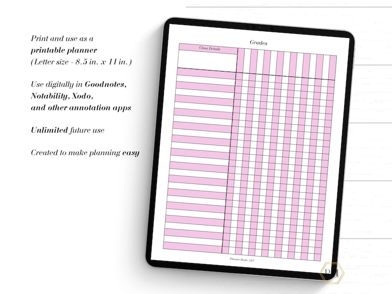Goodnotes Gradebook: Printable Grade Tracker for Teachers (letter Size ...
