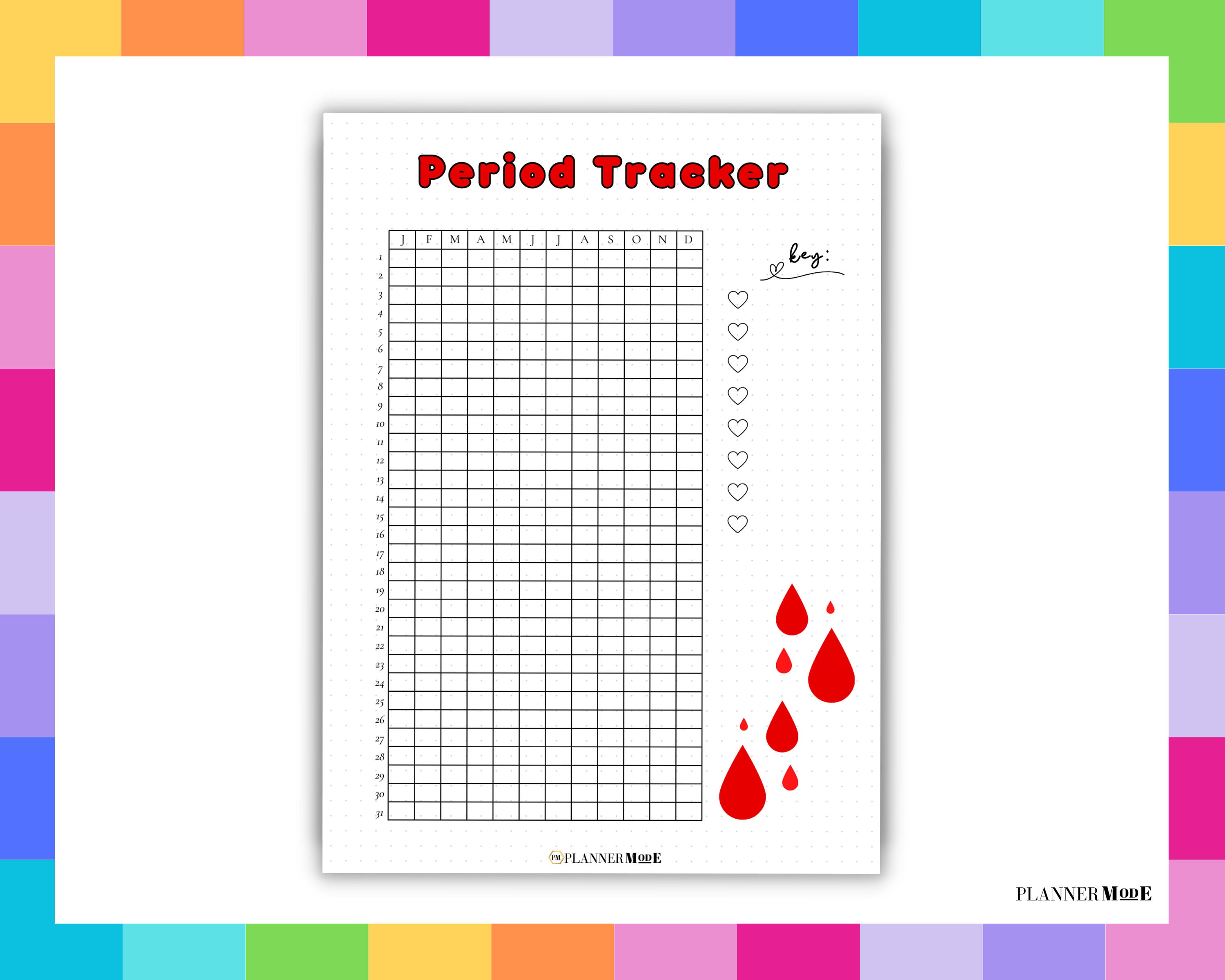 Period & PCOS Symptom Tracker: A5 Dot Journal (digital Download) - Etsy