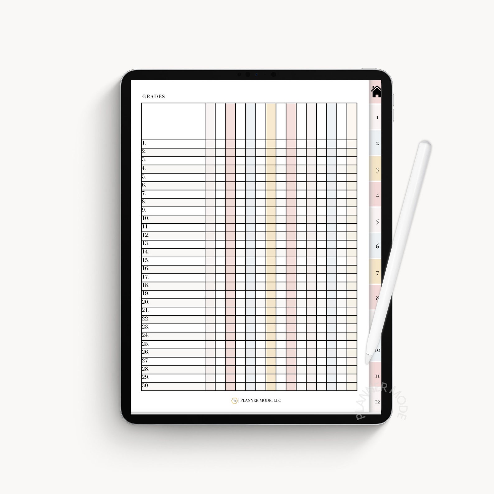 Digital Gradebook, Goodnotes Gradebook, Grade Tracker, Teacher ...