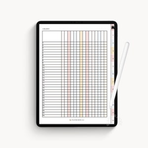 Digital Gradebook, Goodnotes Gradebook, Grade Tracker, Teacher ...