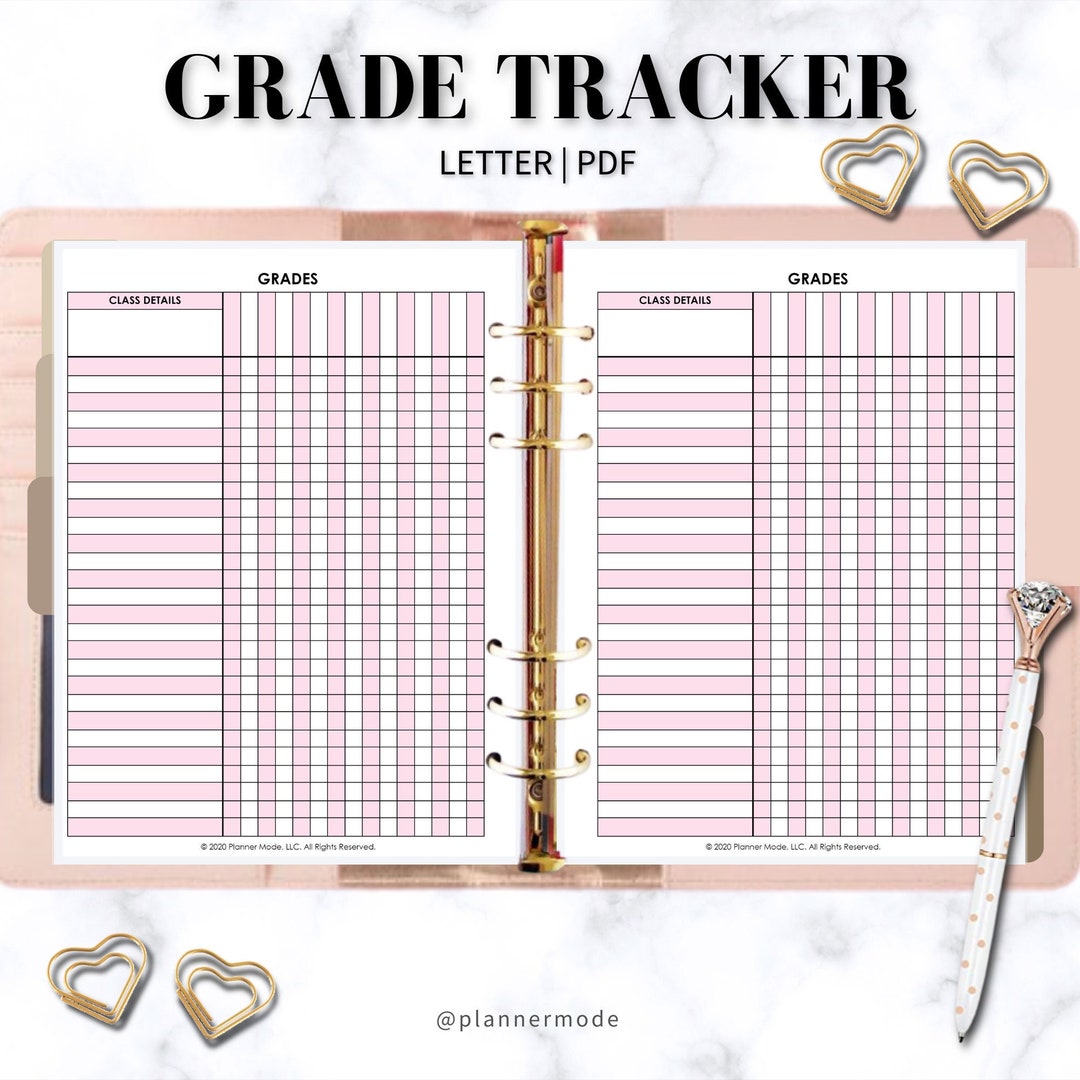 Printable Grade Book Teacher Grading System Grade Tracker - Etsy