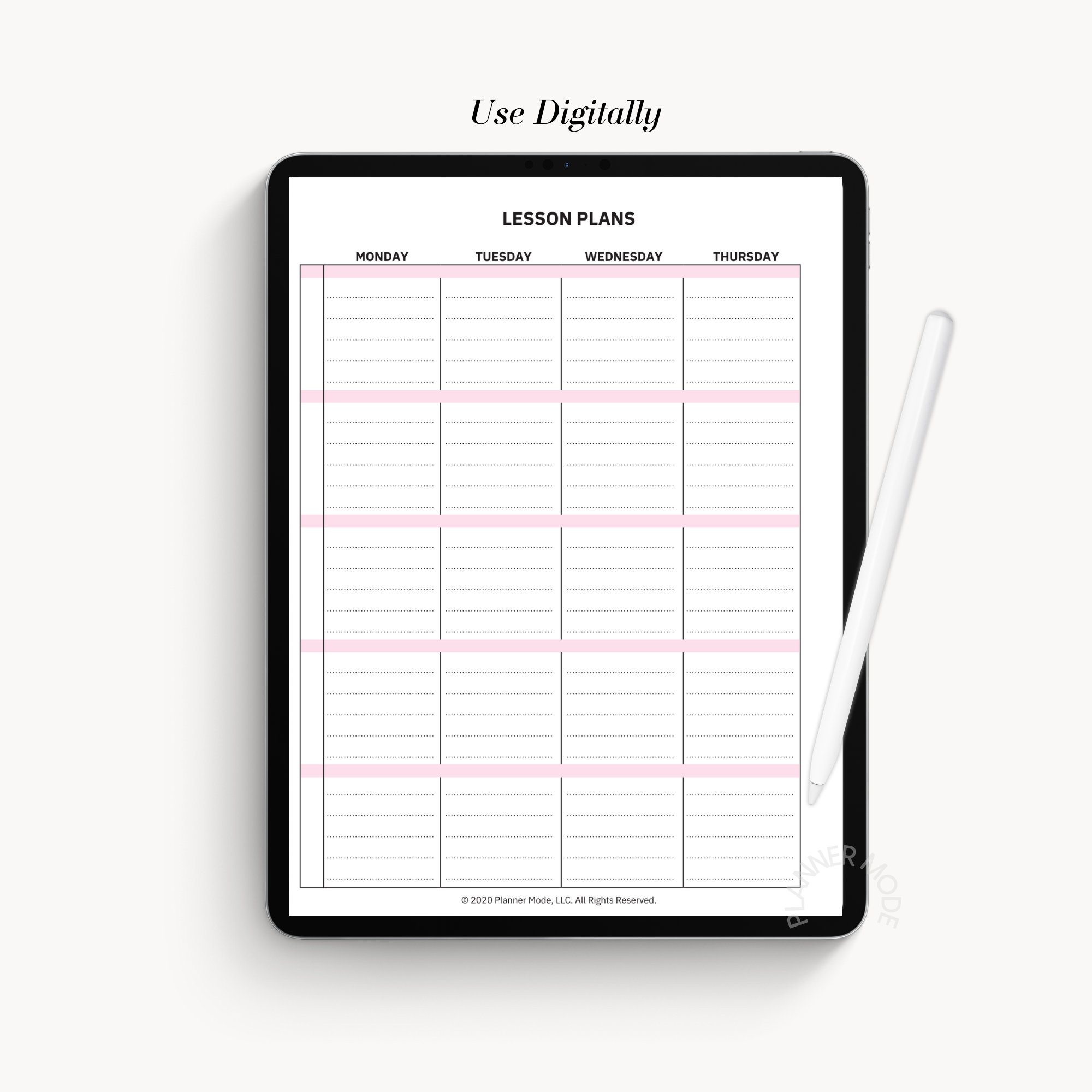 Teacher Lesson Planner, Lesson Planner Printable, Weekly Lesson Plans ...