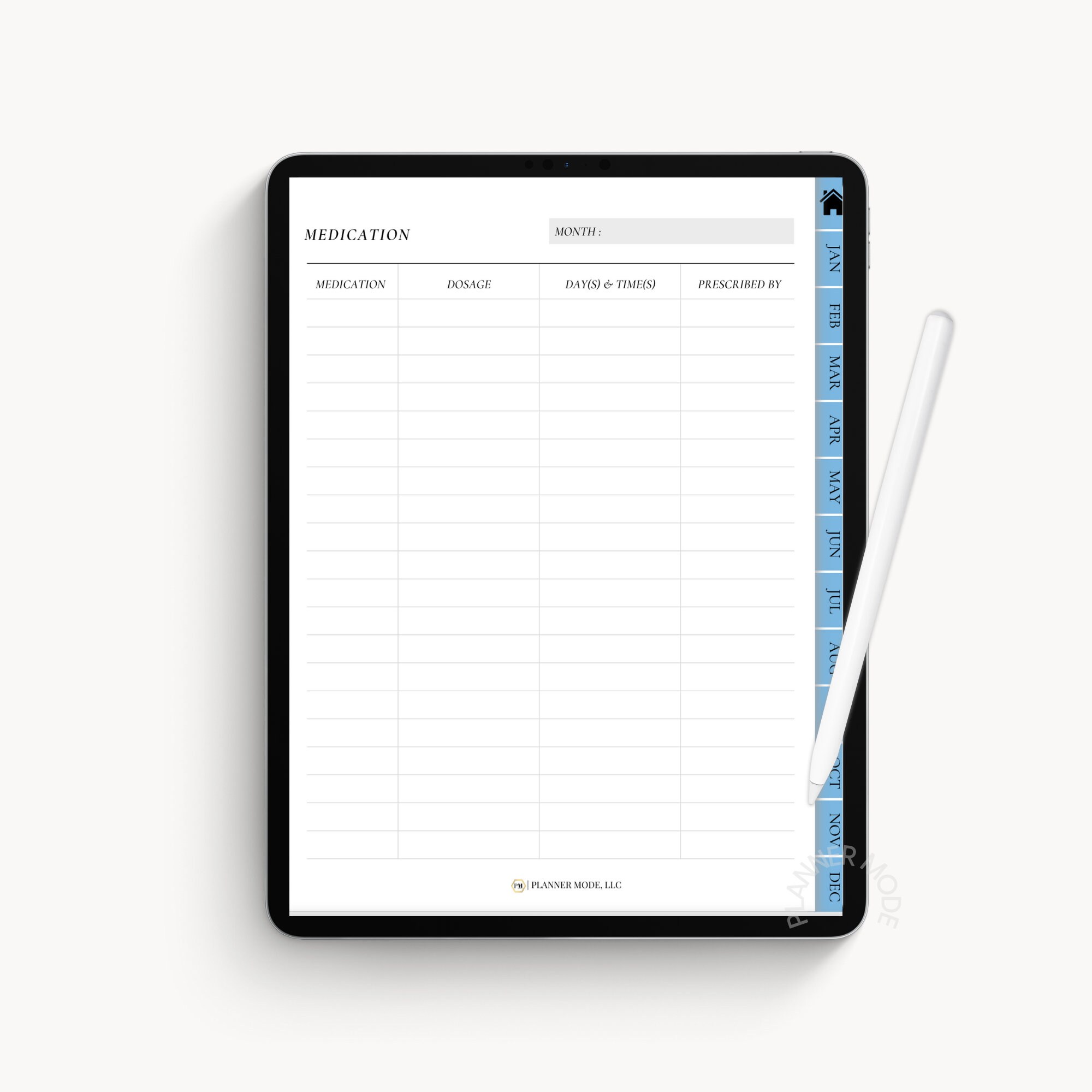 Medical Planner Digital, Health Planner, Wellness Planner, Medication ...
