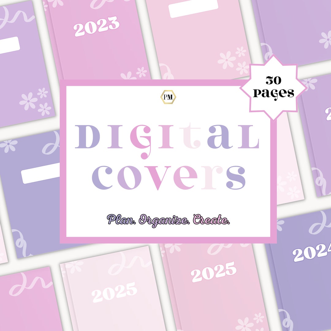 Digital Planner Covers and Dividers, Planner Covers, iPad Planner ...