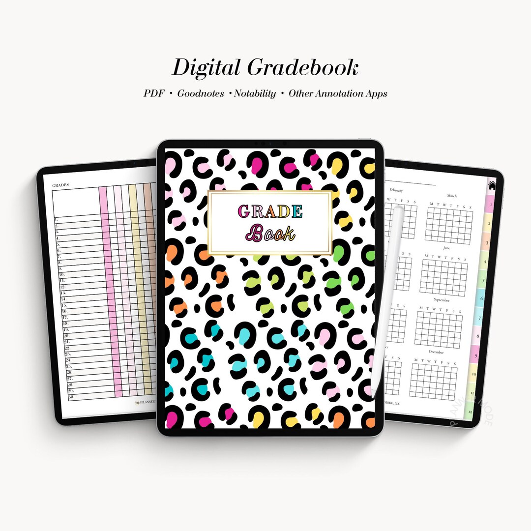 Digital Gradebook Teacher Grading System Grade Tracker - Etsy