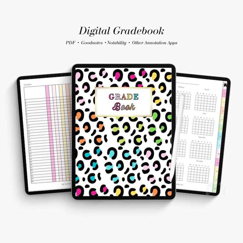 Digital Gradebook Teacher Grading System Grade Tracker - Etsy