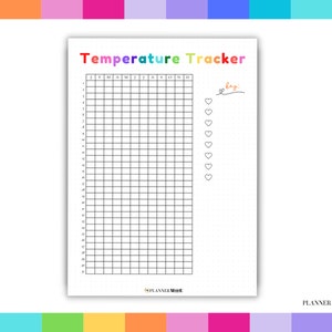 Temperature Tracker, Weather Log, Yearly Temperature Tracker, Fever ...