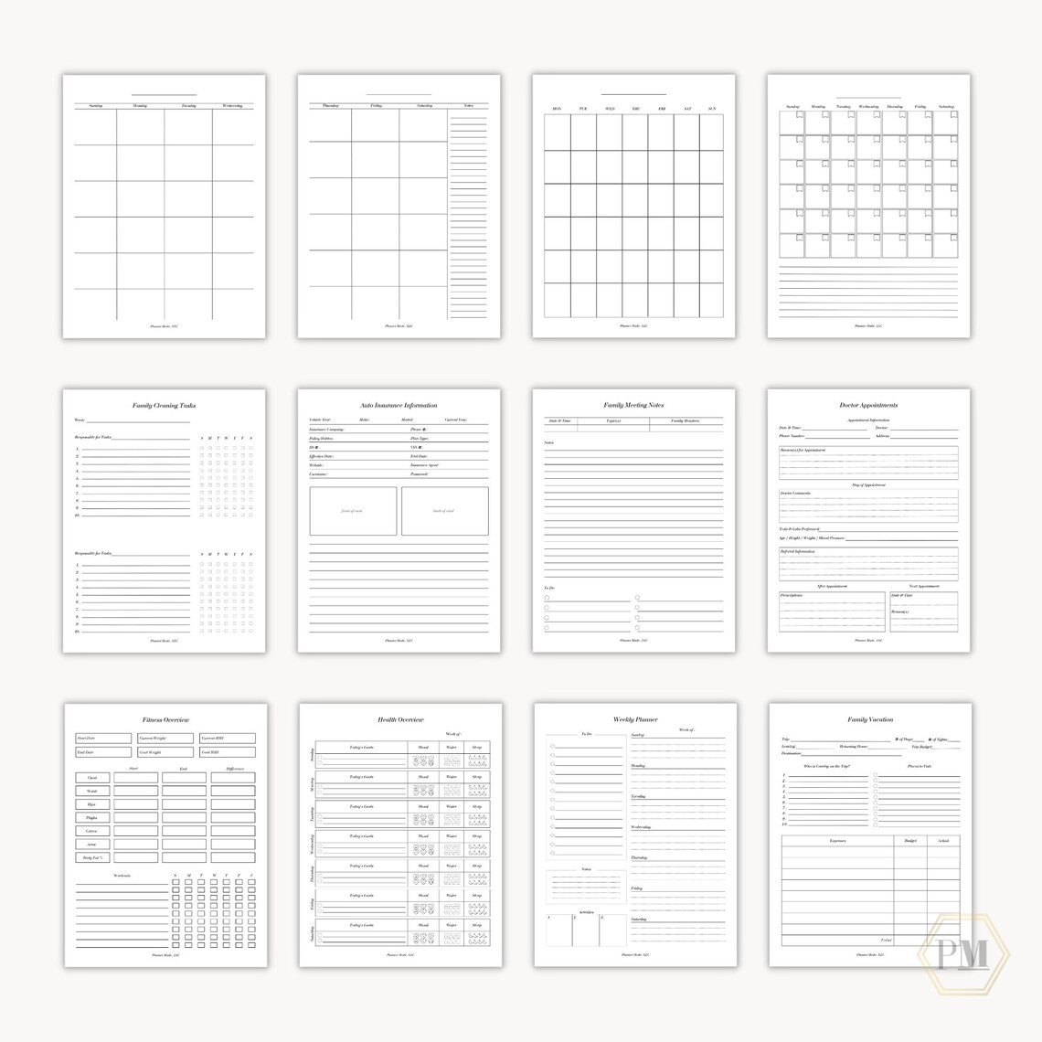 Household Binder, Home Management Binder, Home Binder, Family Household ...