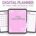 Pink Digital Planner Template: Undated, Hyperlinked (digital Download ...