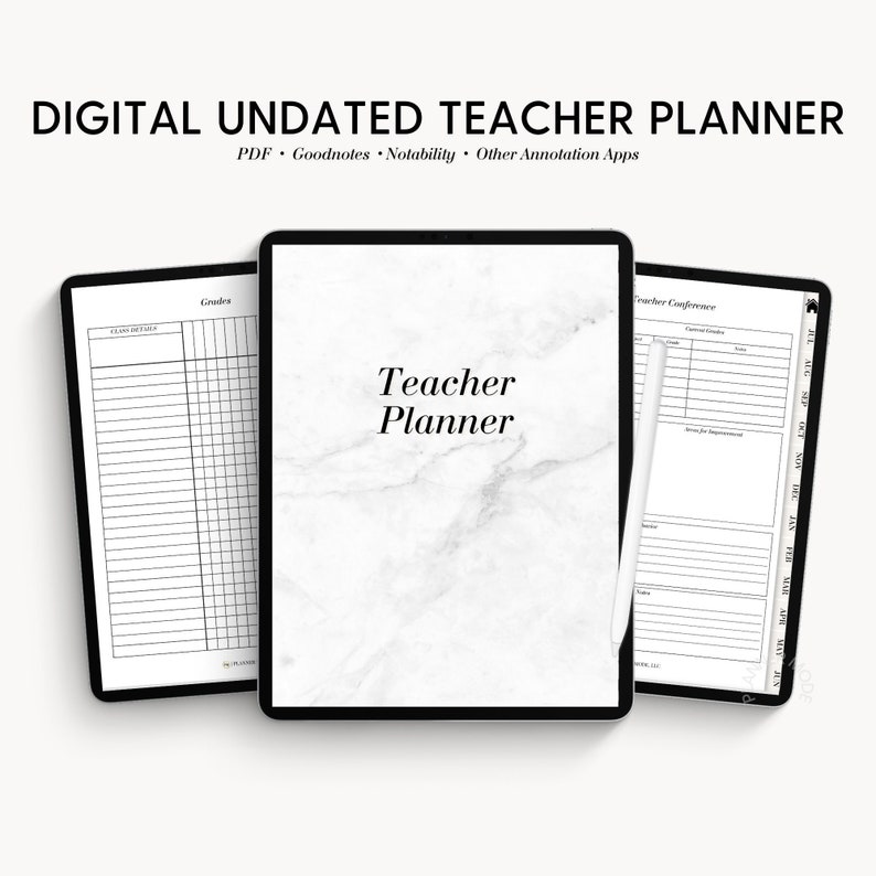 Digital Teacher Planner, Lesson Planner, Digital Gradebook ...