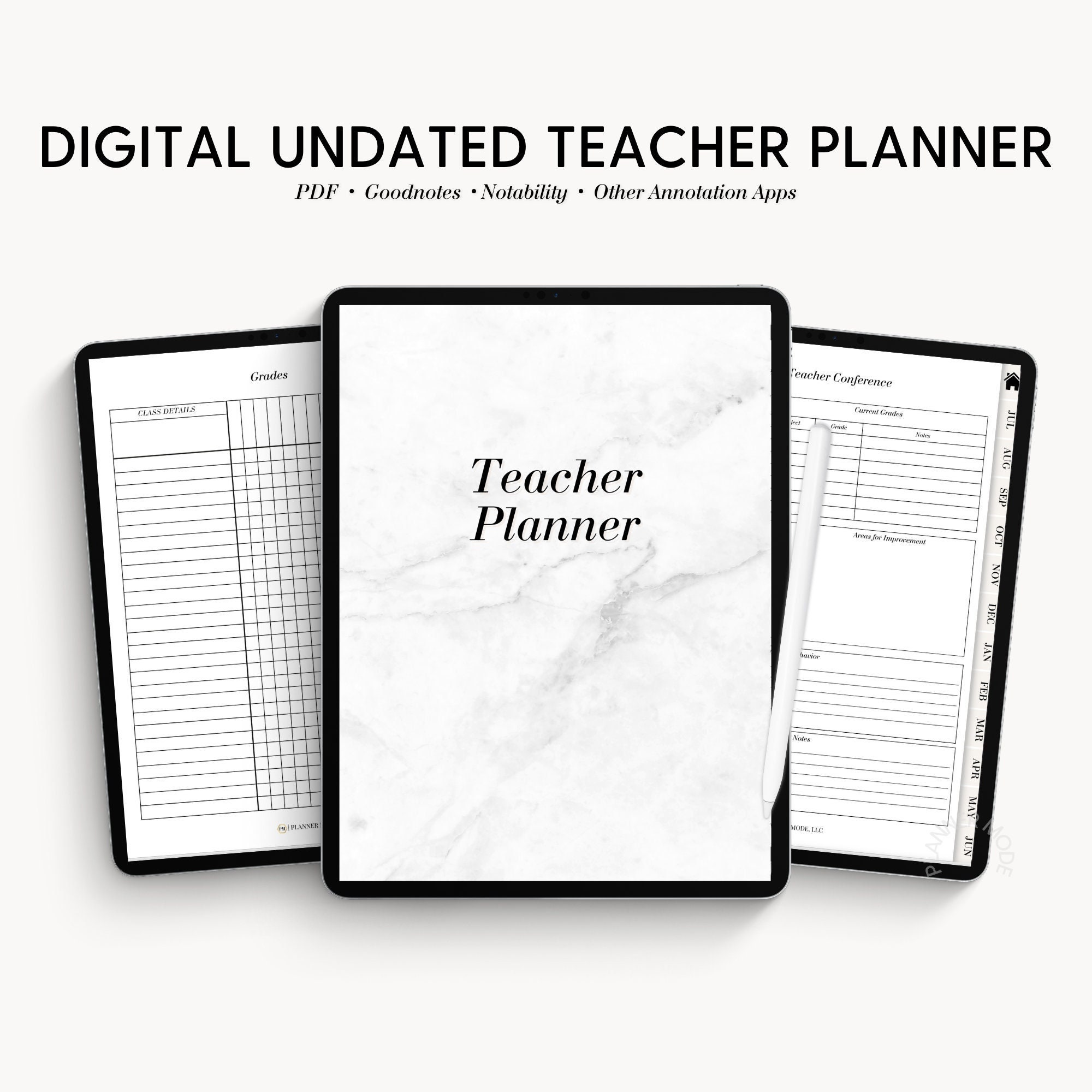 Digital Teacher Planner, Lesson Planner, Digital Gradebook ...
