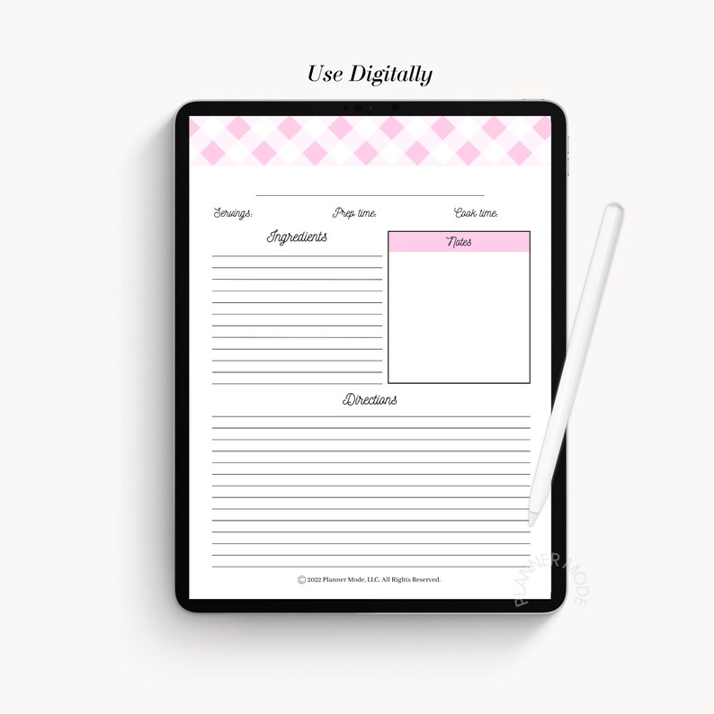 Editable Recipe Book, Editable Recipe Binder, Recipe Cookbook, Recipe ...