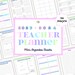 Apple Teacher Planner Printable Teacher Gradebook 2023-2024 - Etsy