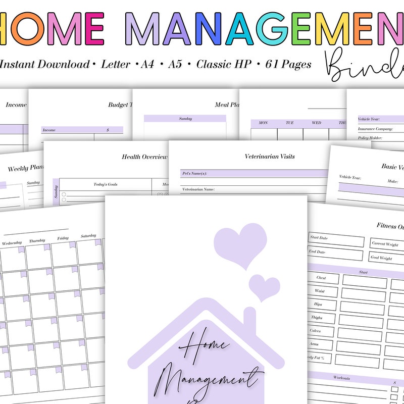 Printable Organizers - Etsy