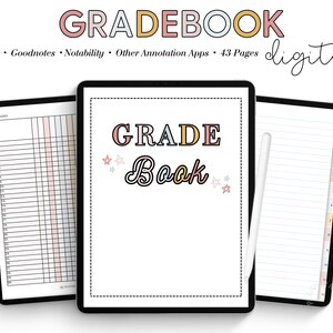 Homeschool Digital Gradebook, Goodnotes Gradebook, Grade Tracker ...