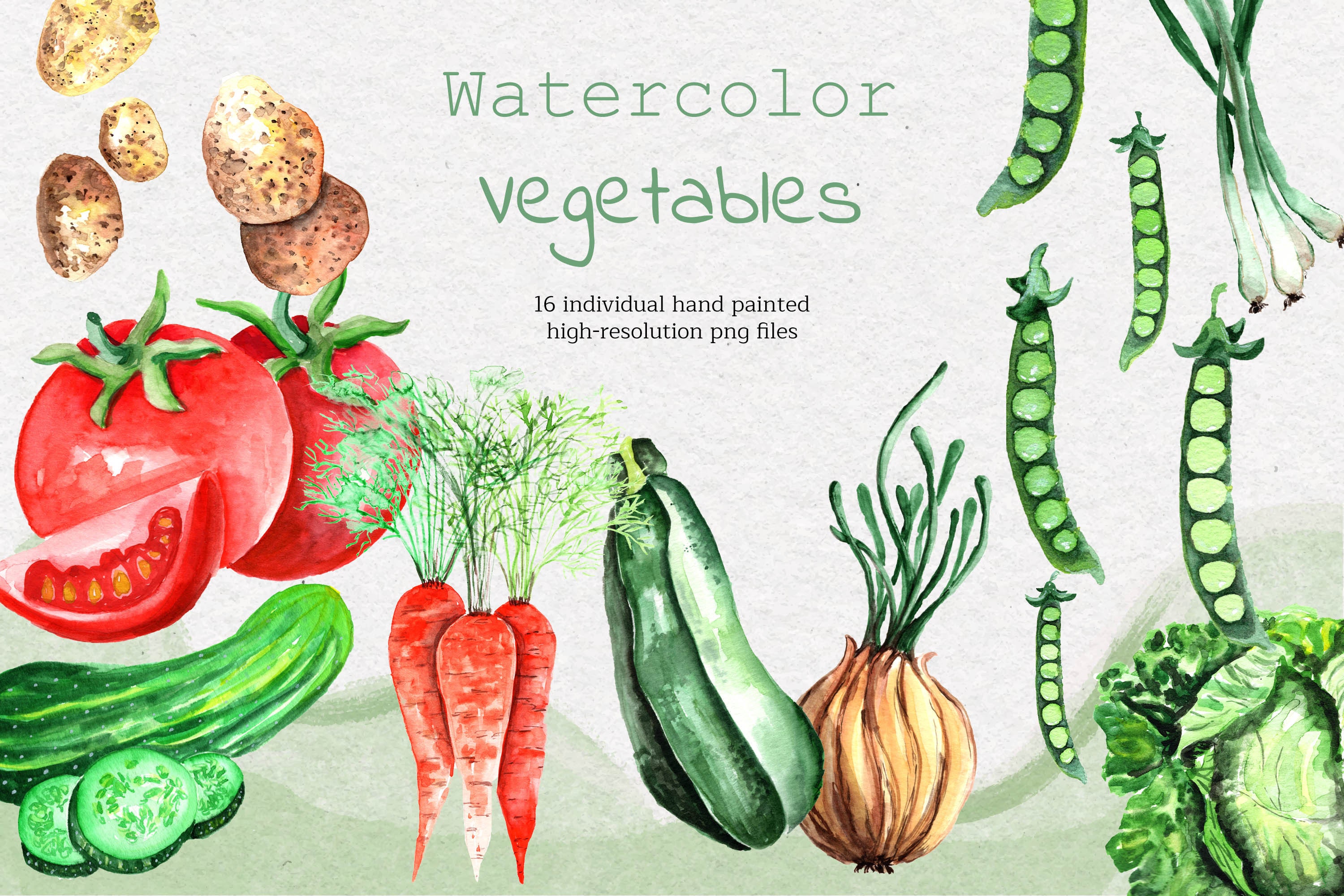 Watercolor Vegetables Clipart Vegetable Tomato Illustration Decor ...