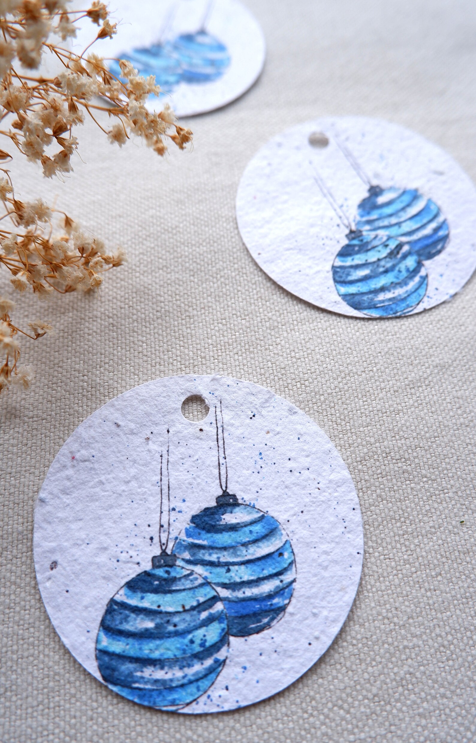 Christmas Gift Tags | Present Tags | Plantable Paper Tags | Seed Paper ...