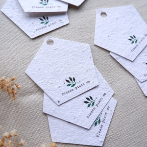 Present Tags Gift Tags Seed Paper Gift Tags Plantable - Etsy