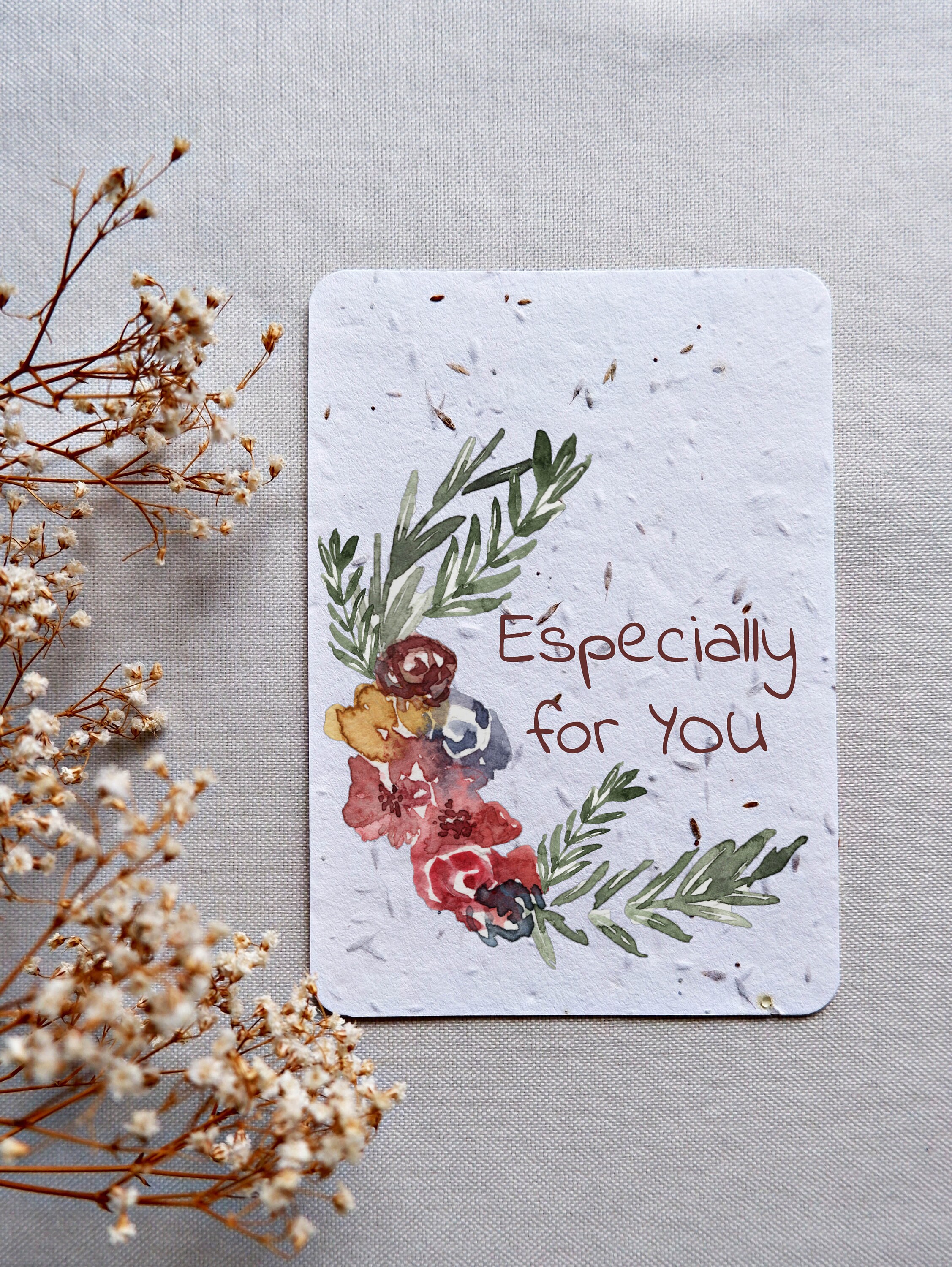 Especially for You Special Gift Card Plantable Paper Seed Paper - Etsy