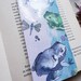 Laminated Watercolor Bookmark | Green Blue Frogs Stationary | Back to ...