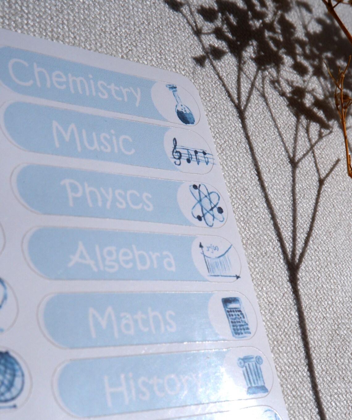 Secondary School Subject Labels | Glossy Subject Labels | Maths Labels ...