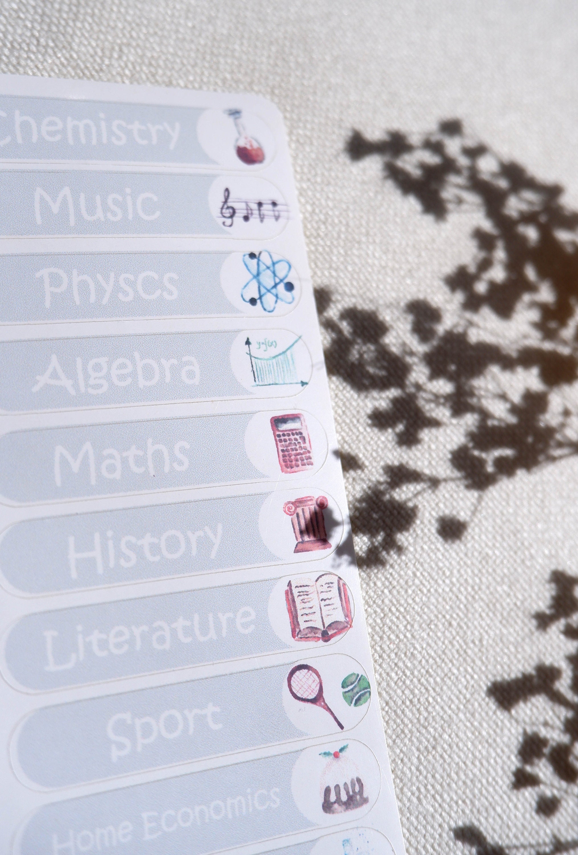 Secondary School Subject Labels | Glossy Subject Labels | Maths Labels ...