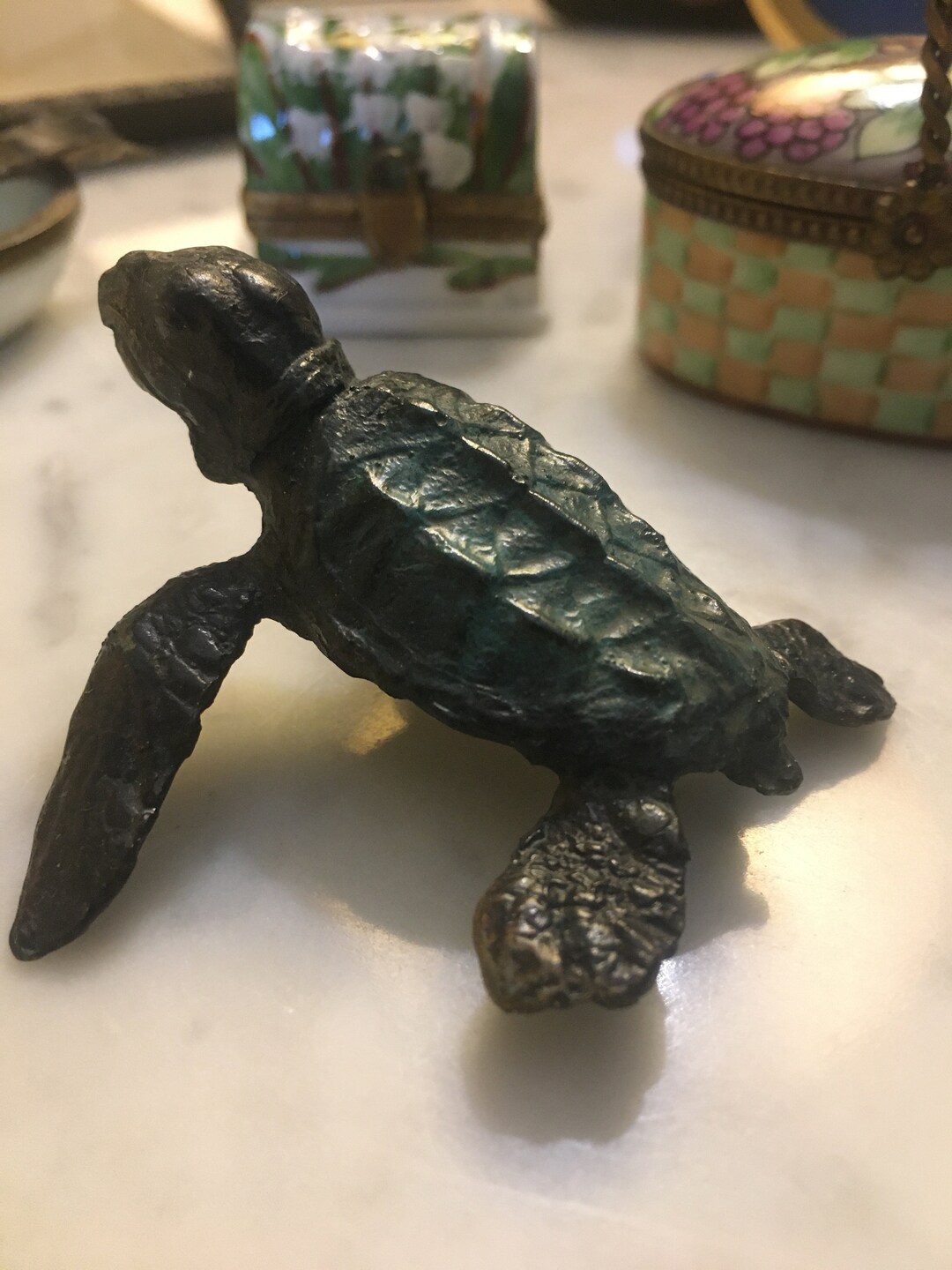 The Symbol of Wisdom & Knowledge A Solid Bronze Petite Turtle - Etsy