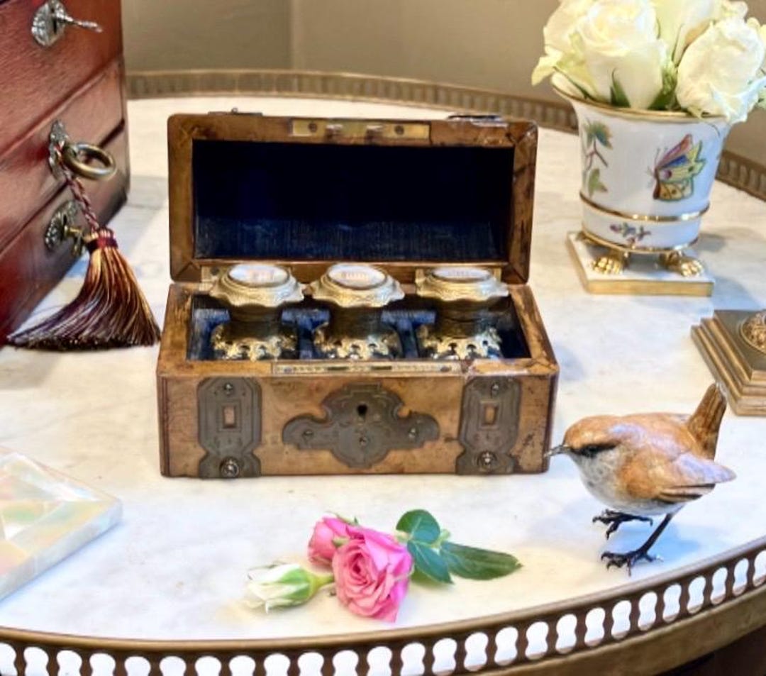 The Countess Loved the Antique Walnut Grand Tour French Scent Bottle ...