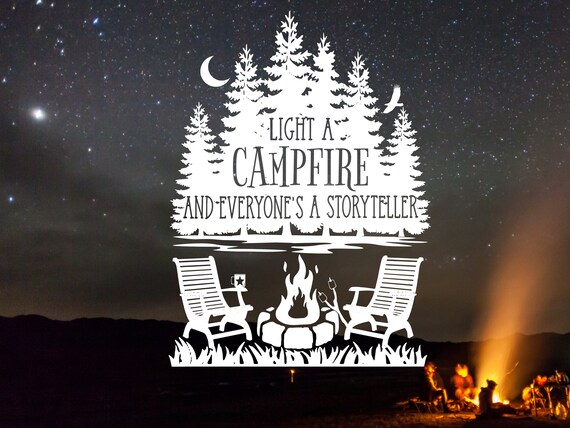 Light A Campfire Decal Camping Decal RV Slide-out Decal - Etsy